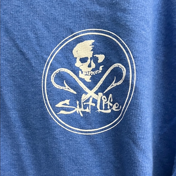 Salt Life | Shirts | Salt Life Royal Blue Skull Graphic Hoodie | Poshmark